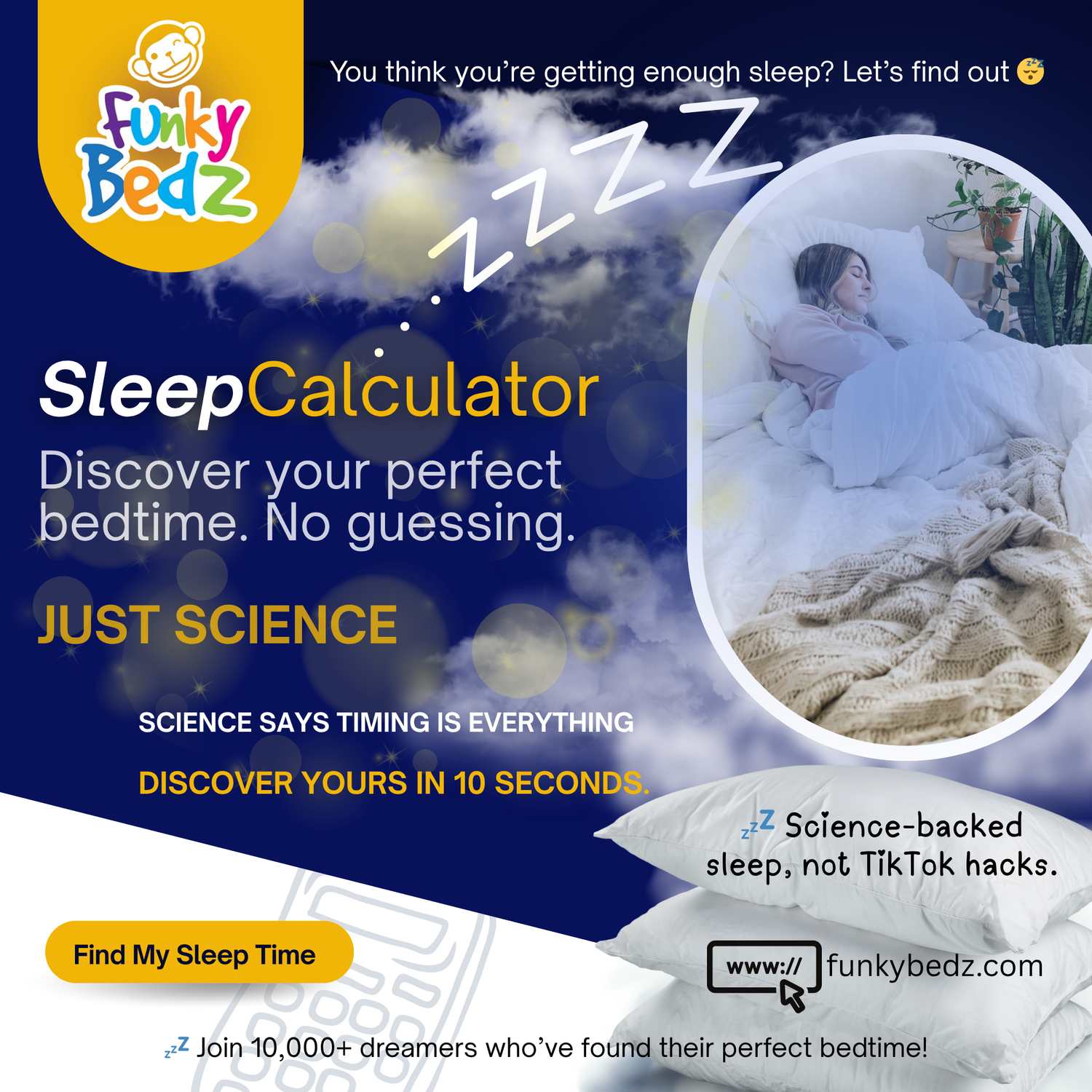 Sleep Calculator | Discover Your Perfect Bedtime with FunkyBedz – Funkybedz